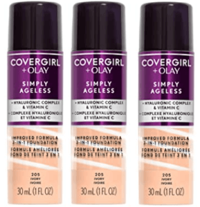 Covergirl + Olay Simply Ageless 3-in-1 Liquid Foundation (Multiple ...