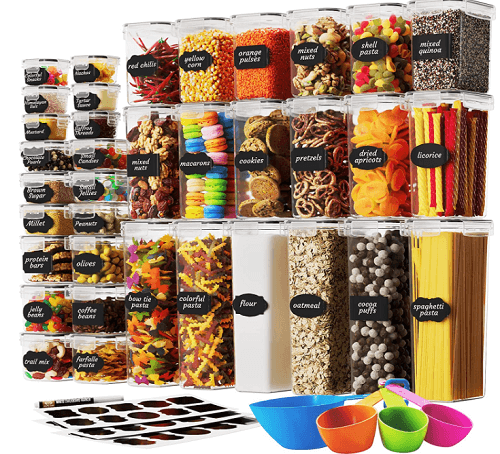 36-Ct Chef's Path Airtight BPA-Free Food Storage Container Set w/ Lids ...