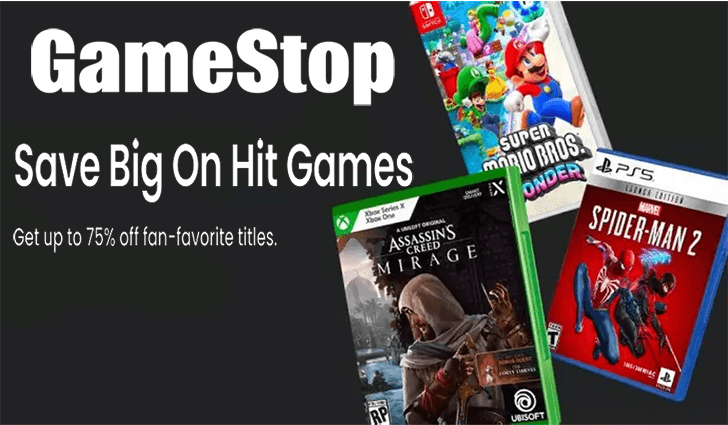 Up to 75% Off Video Games at Game Stop (Nintendo Switch, PlayStation ...