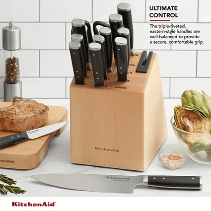 KitchenAid 14-Piece Steel Knife Set w/ Block Only $48 Shipped ...