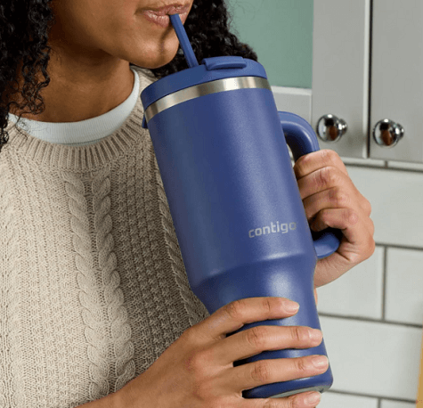 40-Oz Contigo Streeterville Insulated Tumbler w/ Straw (Various Colors ...