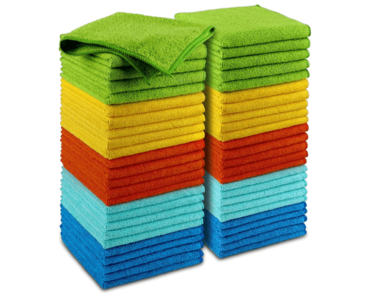 50-Count 12"x12" AIDEA Microfiber Cleaning Cloths Just $13.08 ...