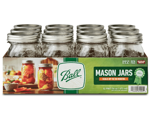 12-Count Ball Regular Mouth Pint Mason Jars w/ Lids & Bands ONLY $10.79 ...