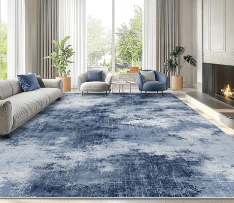 8' x 10' Amada Home Furnishing Living Room Rug (Dark Blue) ONLY $54.99 ...